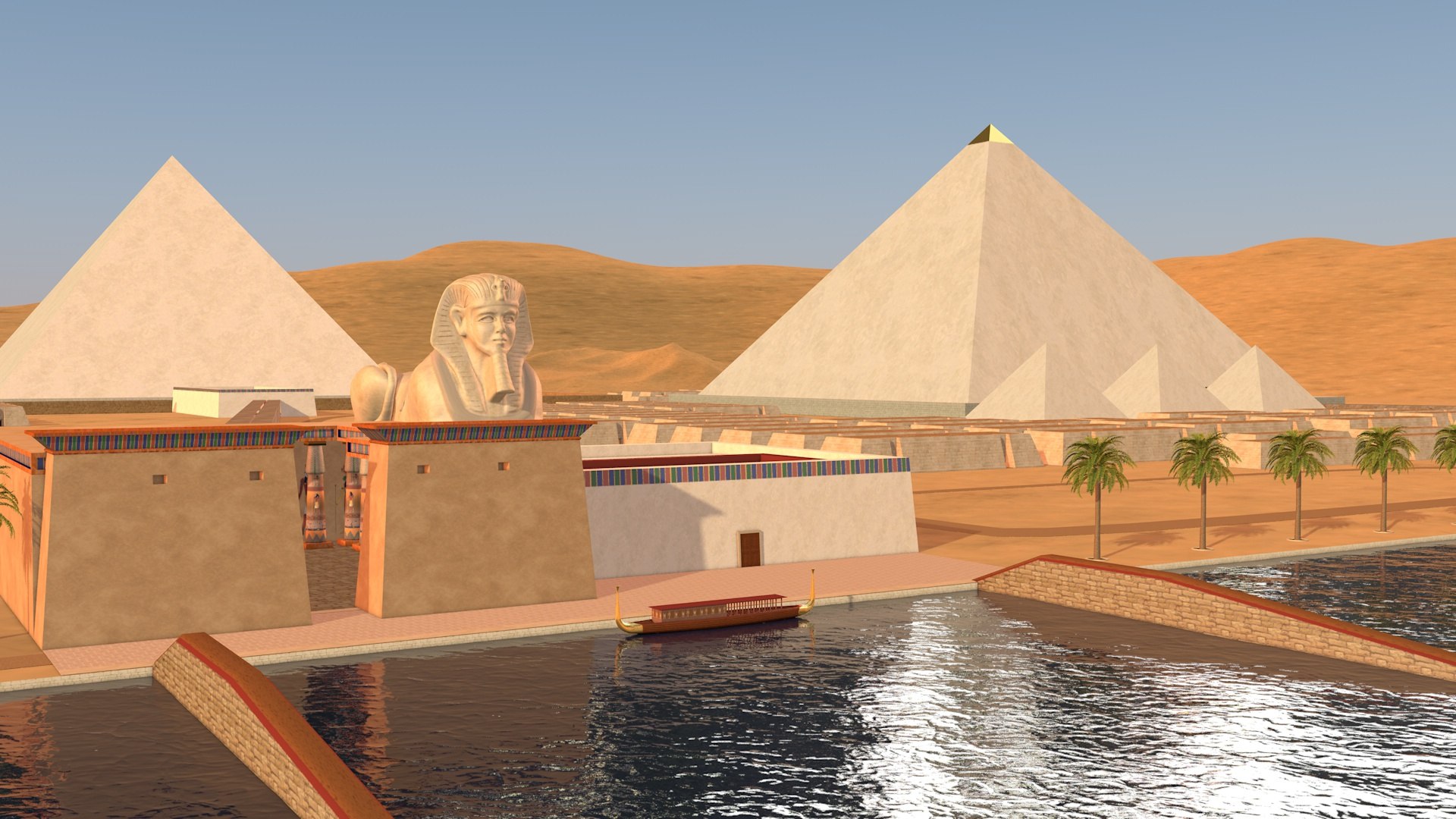 Pyramids of Giza 3D model - TurboSquid 1983949