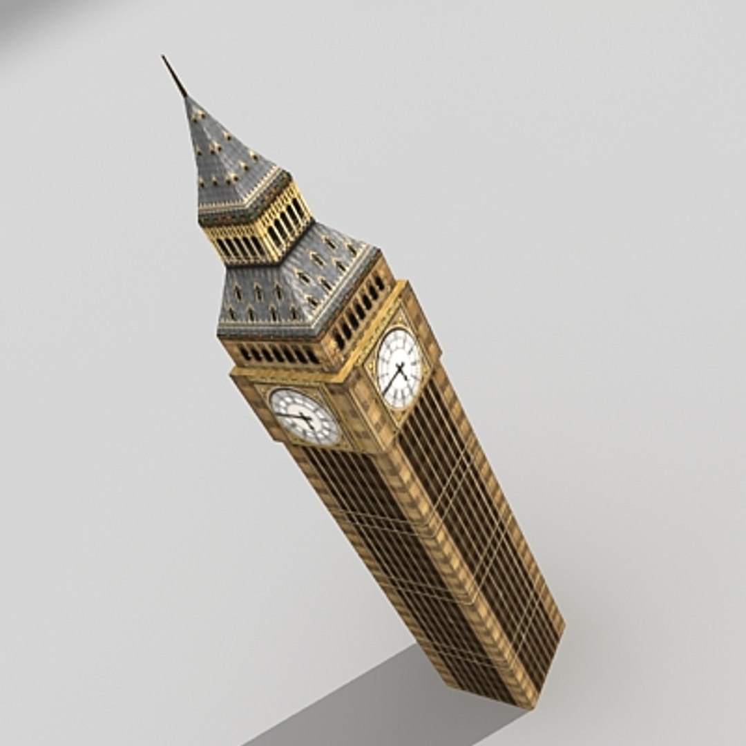 Bigben Tower 3d Model