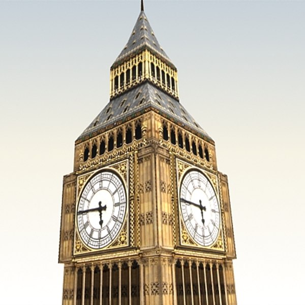bigben tower 3d model