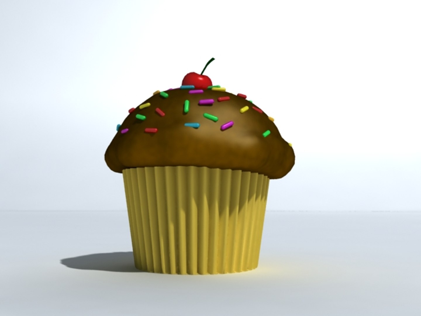 3d model sweet cupcake