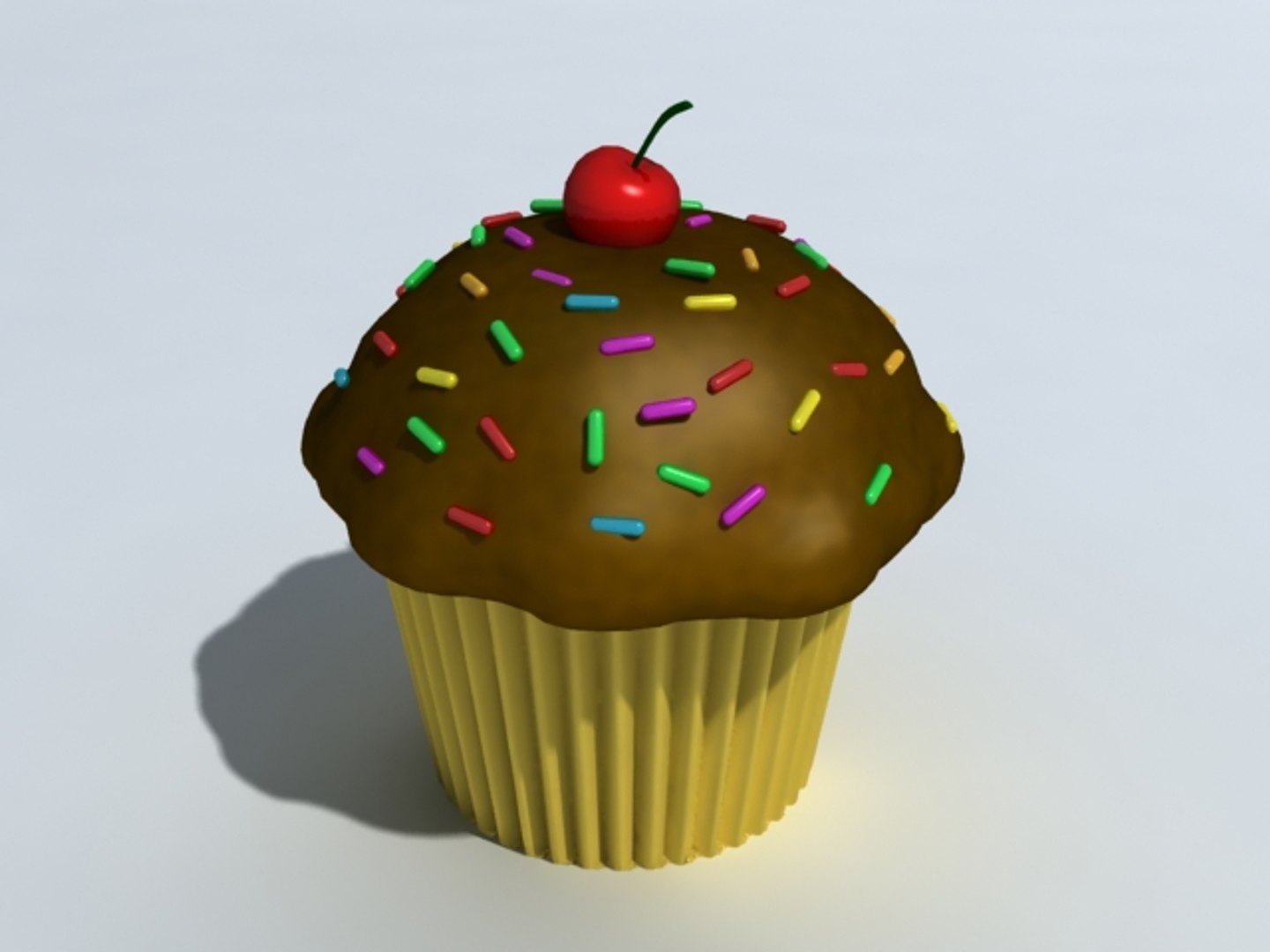 3d model sweet cupcake