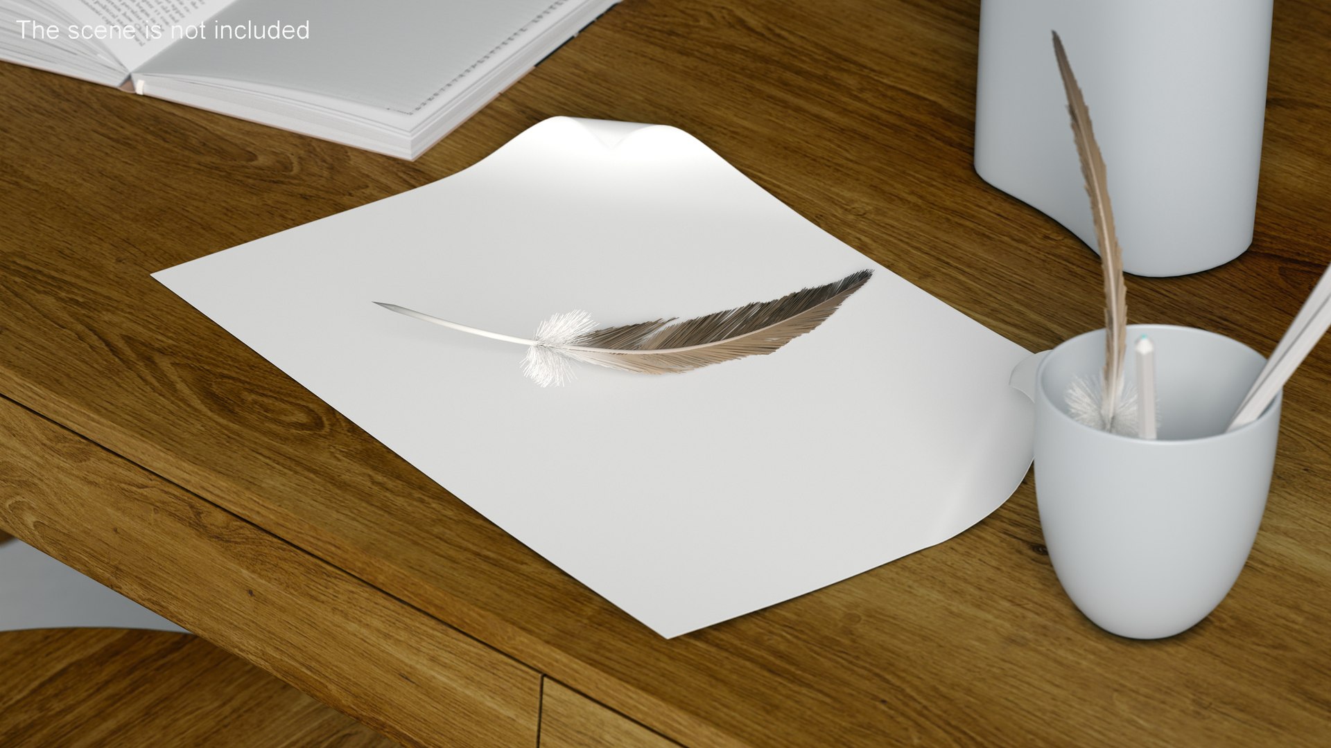 3D Paper Sheet With Two Curled Corners - TurboSquid 1994215