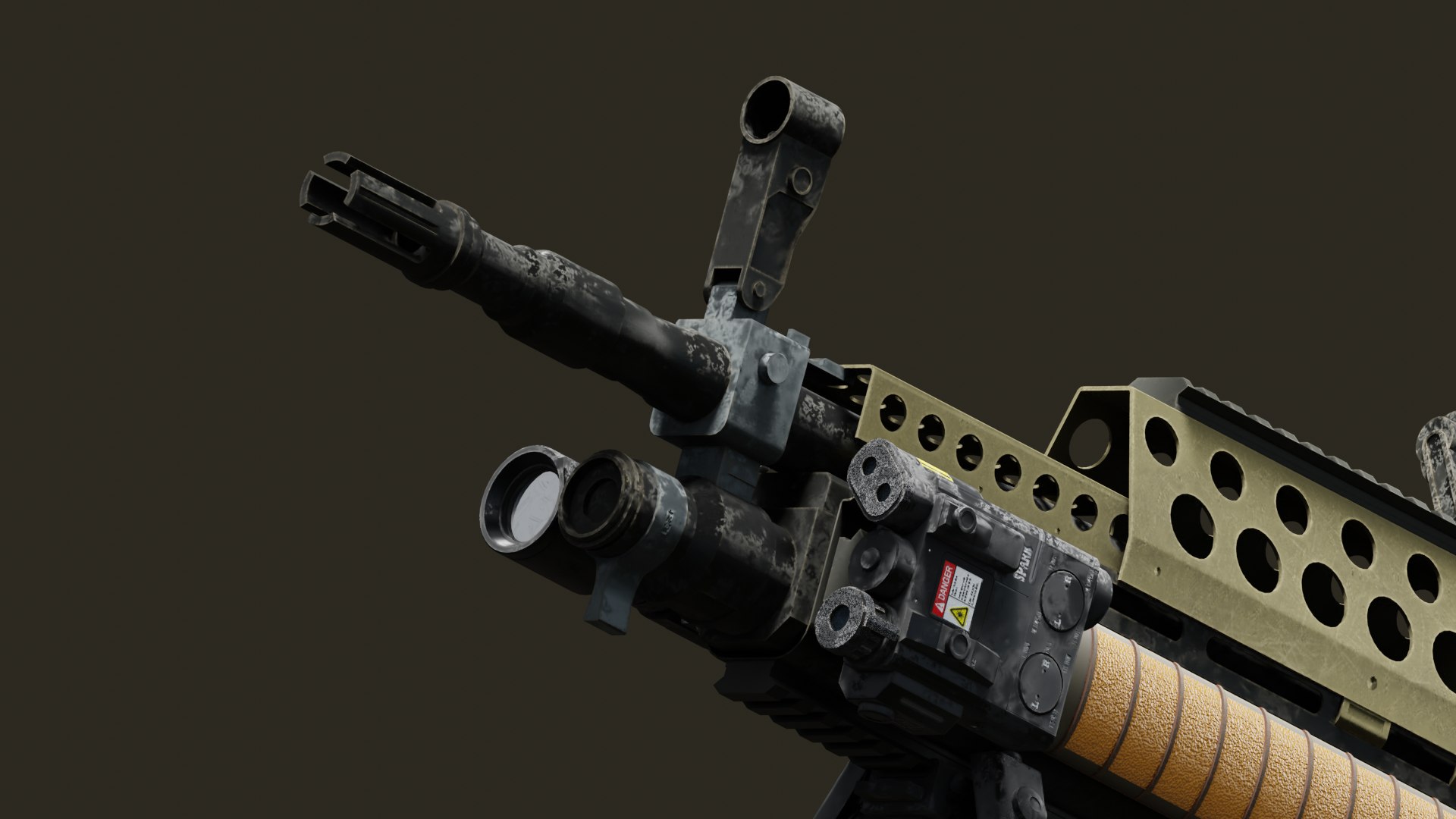 Light Machine Gun Lmg 3D - TurboSquid 1664433