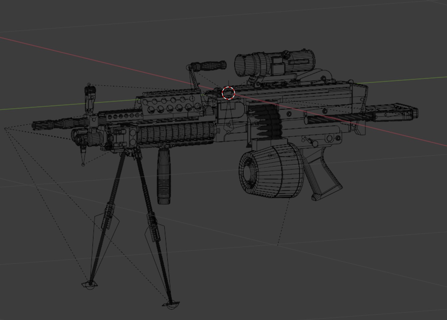 Light machine gun lmg 3D - TurboSquid 1664433