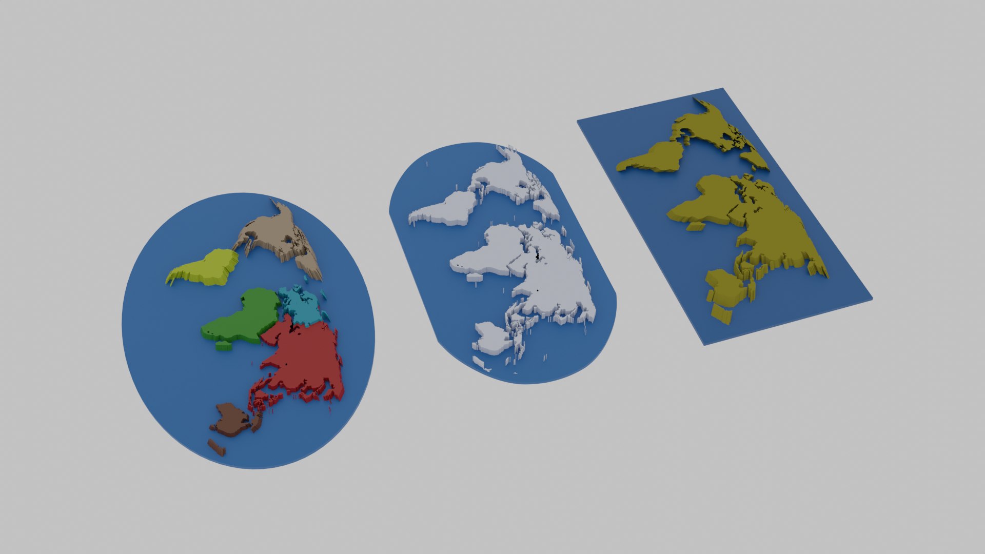 3D World Map Model - TurboSquid 2032585