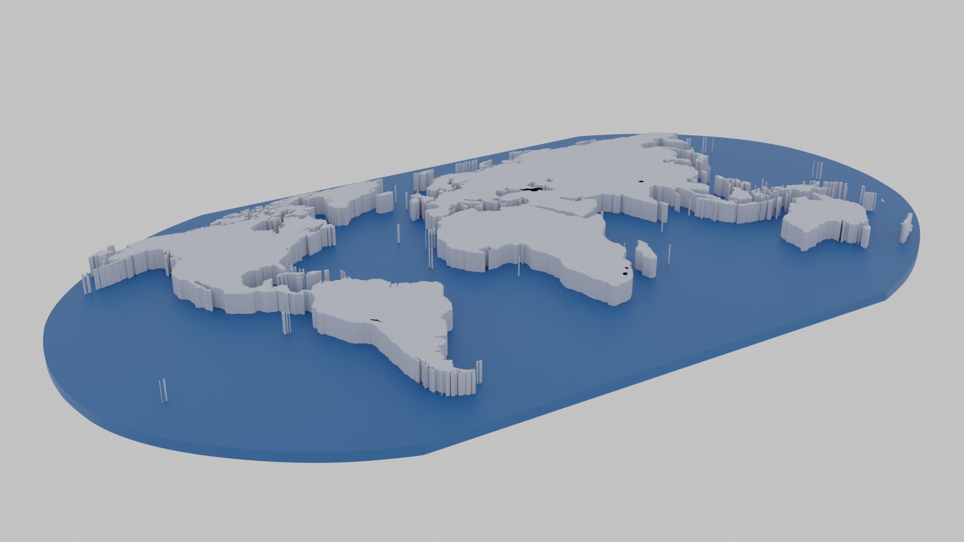 3D World Map Model - TurboSquid 2032585