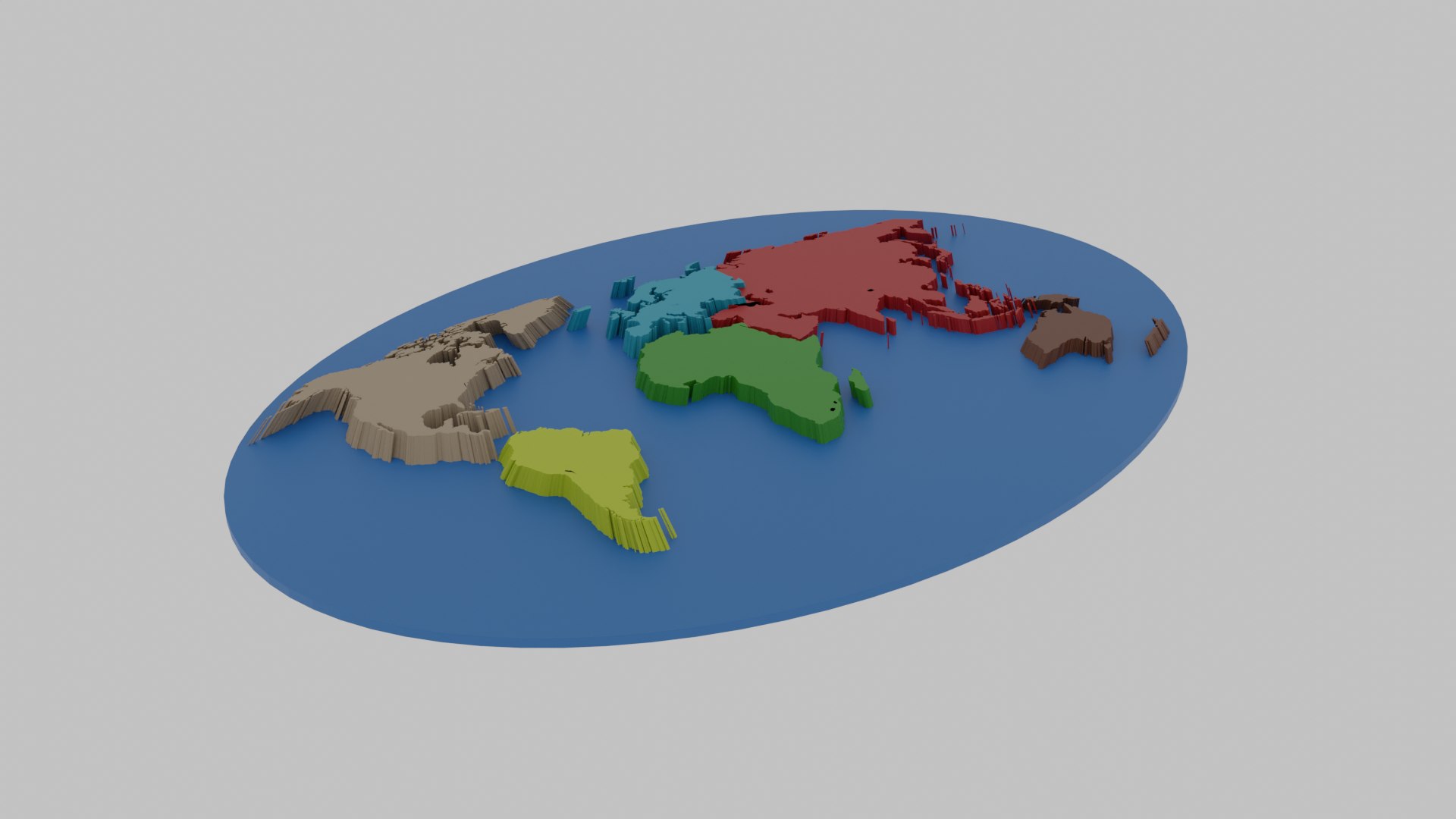 3D World Map Model - TurboSquid 2032585