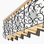 3d Model Wrought Iron Stair Rails
