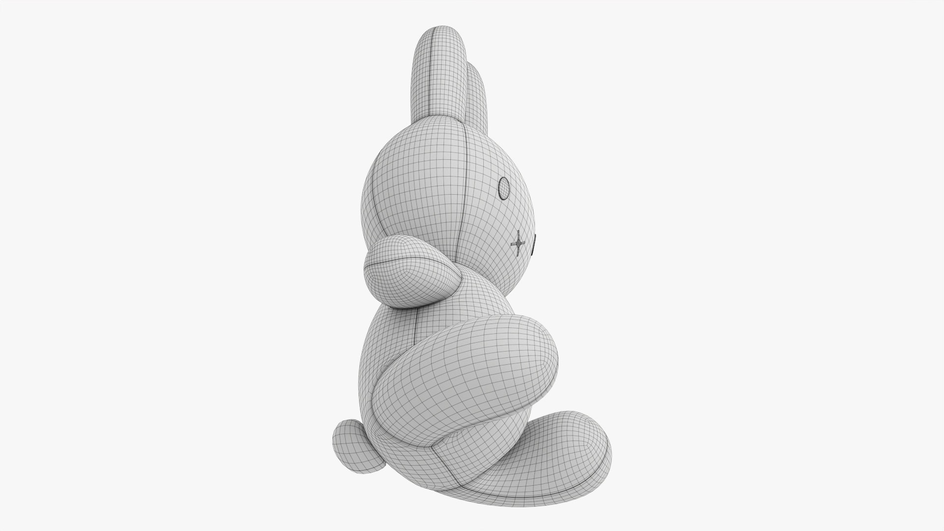 Rabbit Soft Toy 01 3D Model - TurboSquid 1754767