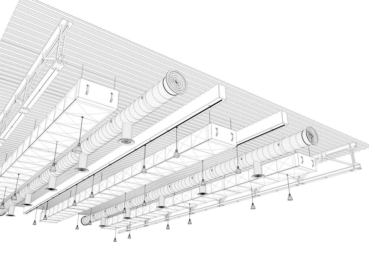 Ceiling Ventilation Pipes Model - TurboSquid 2108000