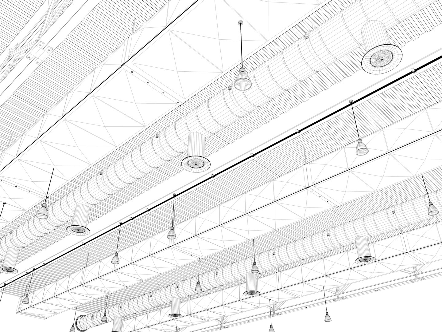 Ceiling Ventilation Pipes Model - TurboSquid 2108000