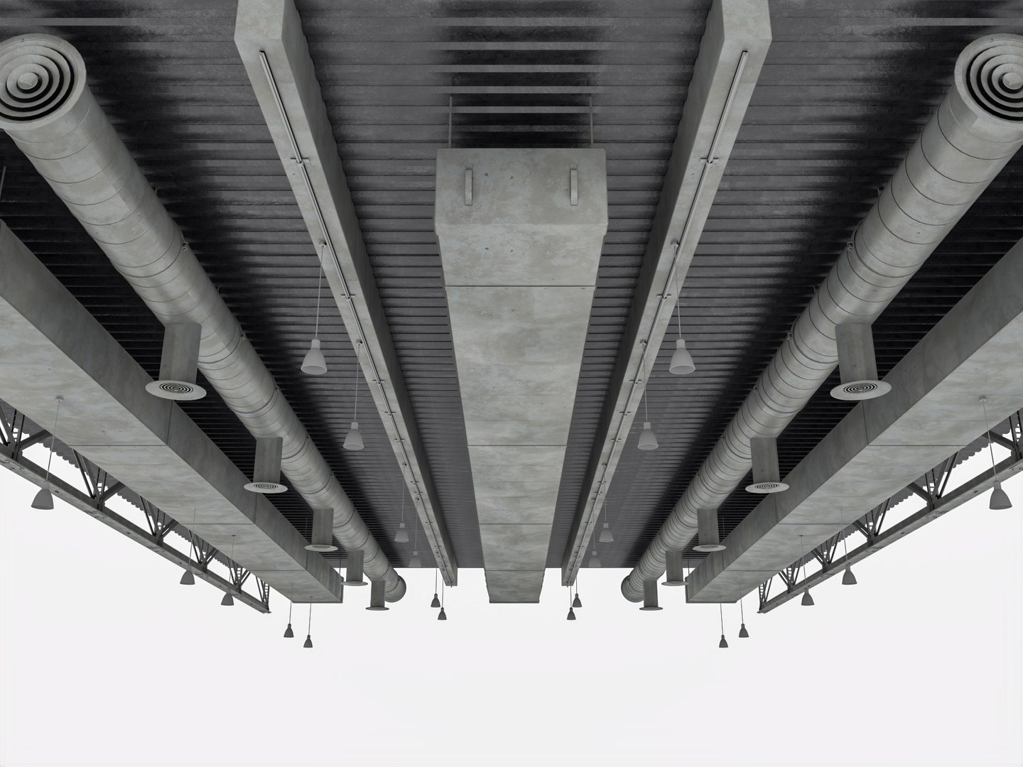 Ceiling Ventilation Pipes Model - TurboSquid 2108000