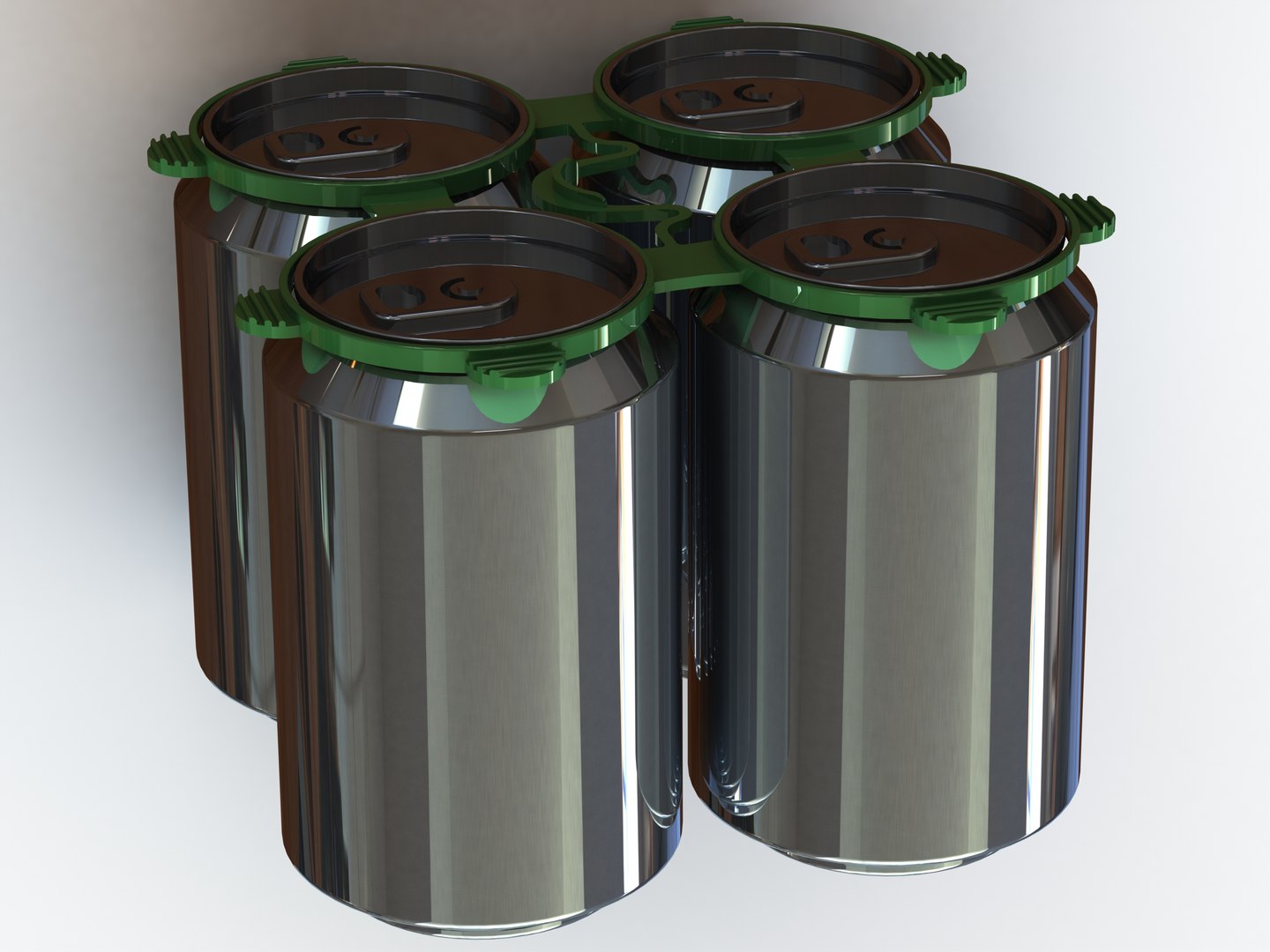 3D PP Plastic Can Carrier 4-pack - TurboSquid 2177076