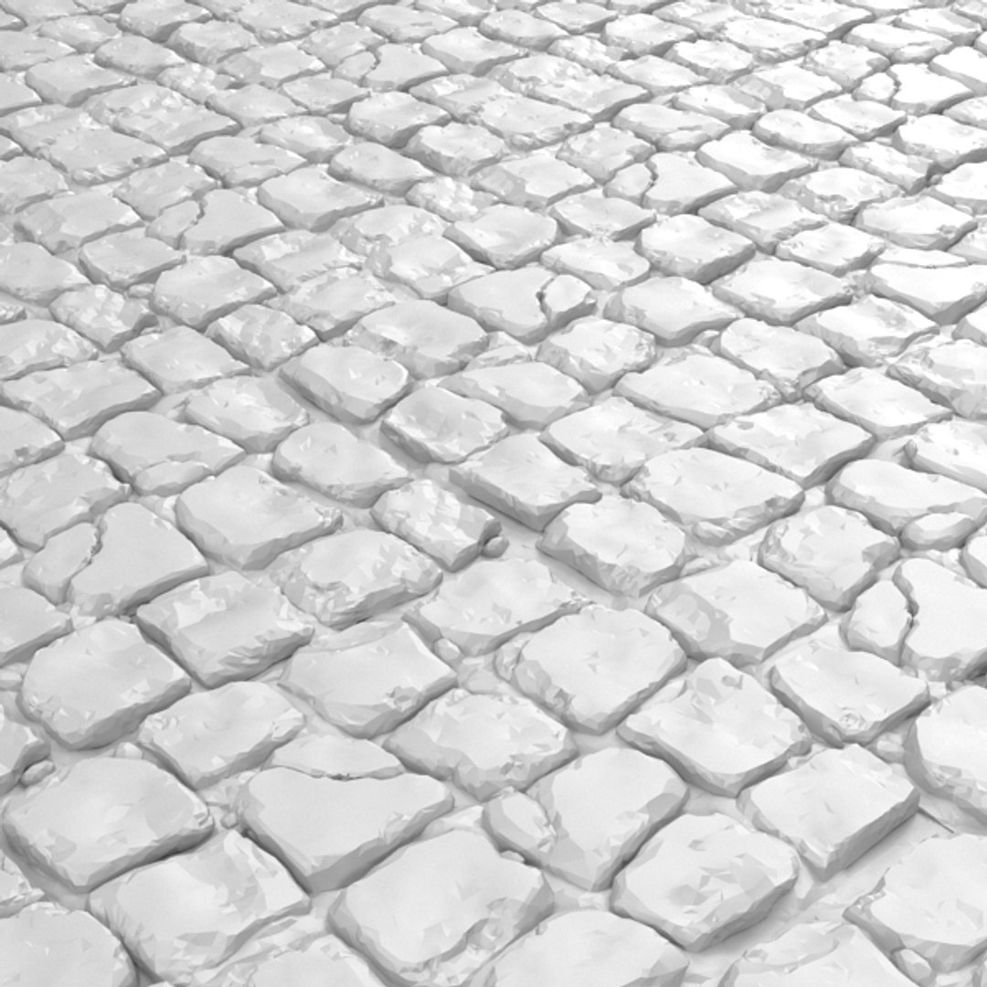 Cobble Cobblestone Stone 3d Model