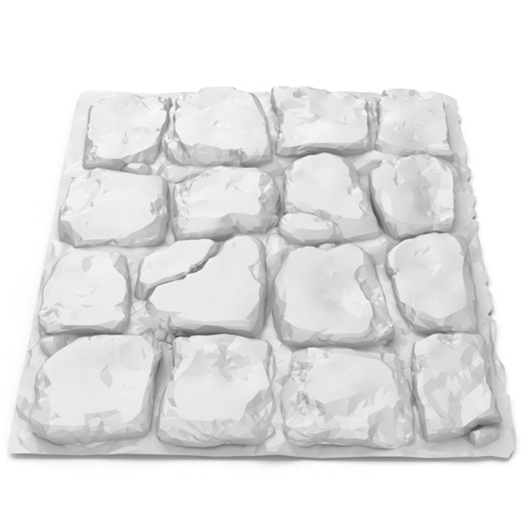 Cobble Cobblestone Stone 3d Model