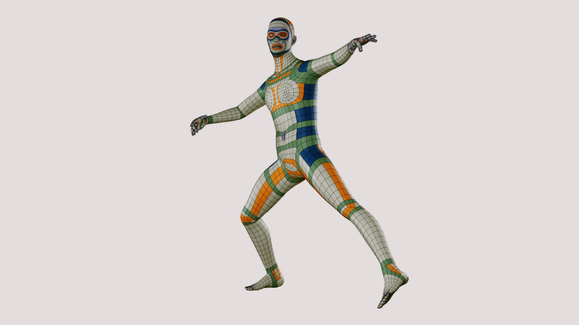 Male Body Base Mesh Topology 3D Model - TurboSquid 2194535