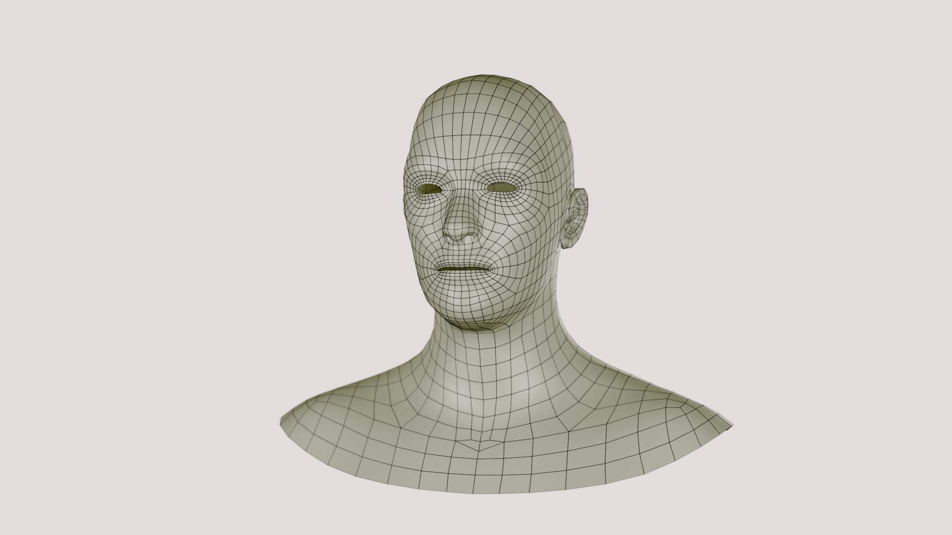 Male Body Base Mesh Topology 3D Model - TurboSquid 2194535