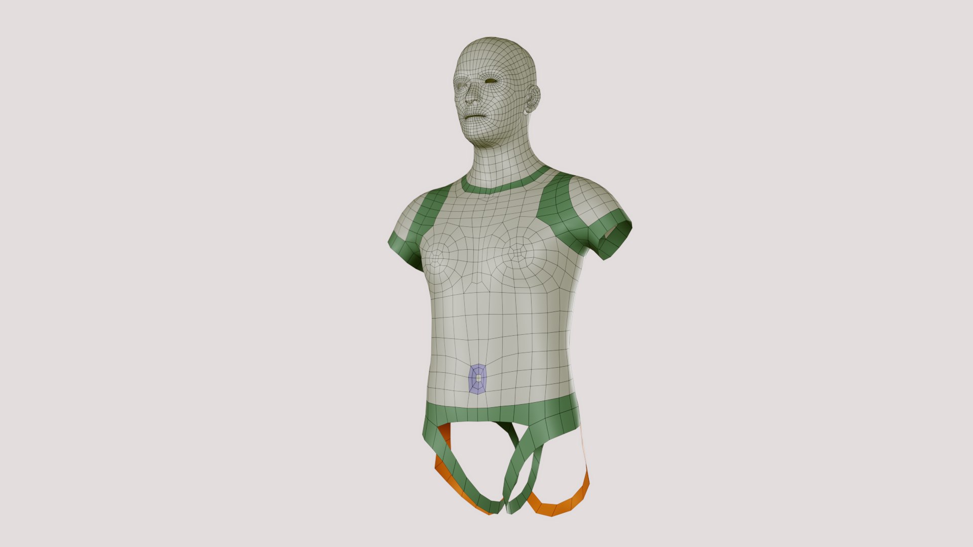 Male Body Base Mesh Topology 3D Model - TurboSquid 2194535