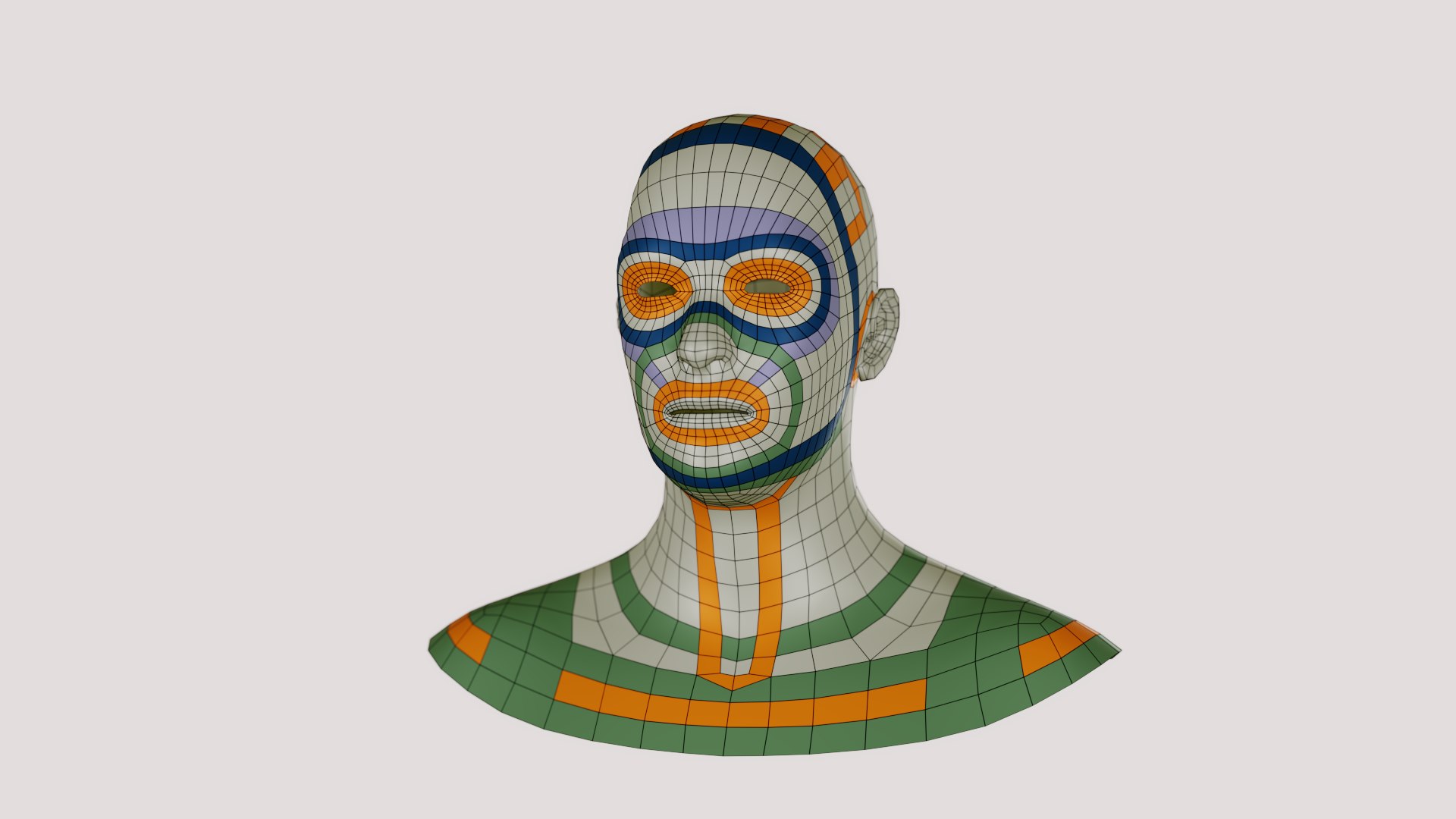 Male Body Base Mesh Topology 3D Model - TurboSquid 2194535