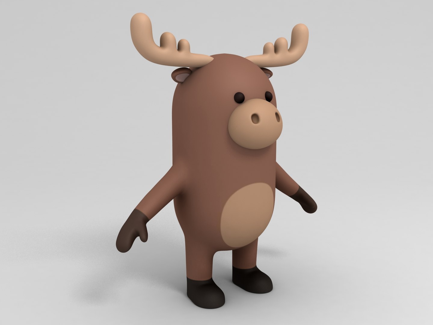 3D Rigged Moose Cartoon - TurboSquid 1294096