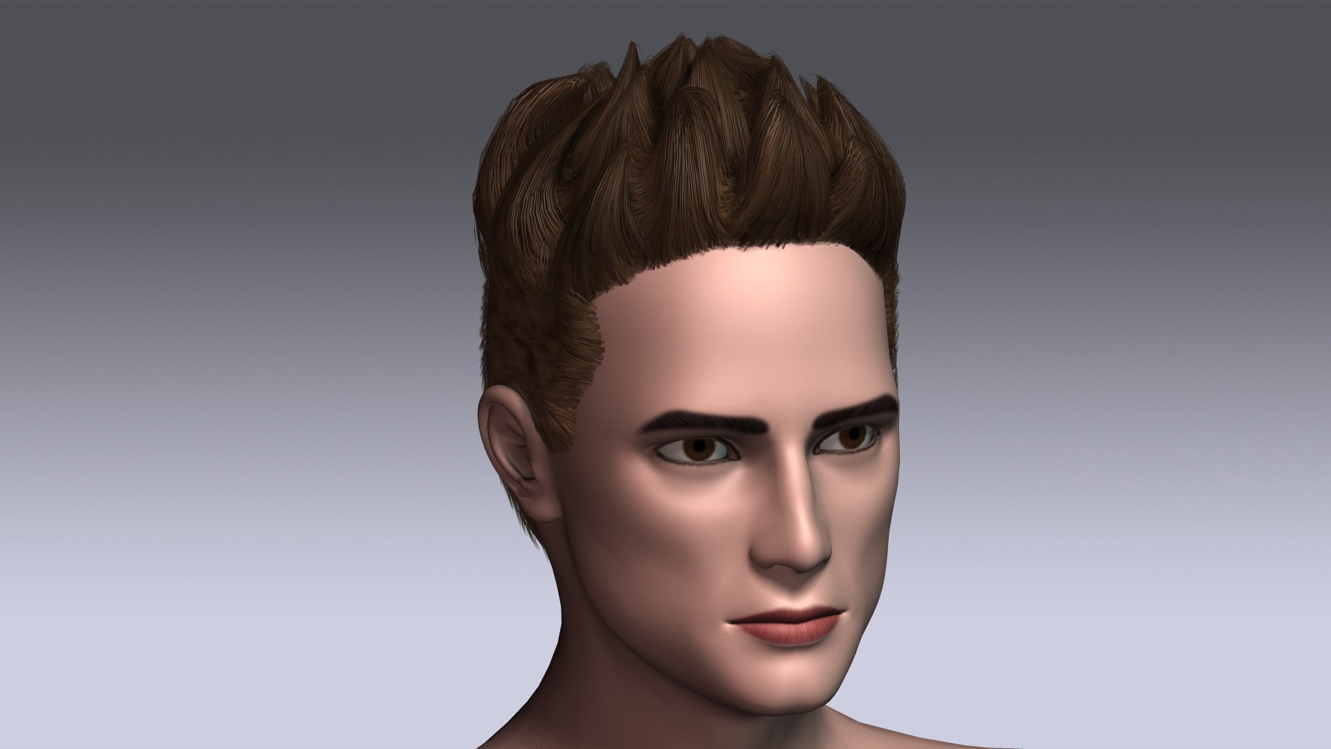3D Model Hairstyle 49 - TurboSquid 2227306