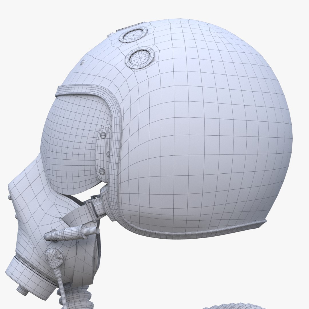 3d Model Of Pilots Helmet