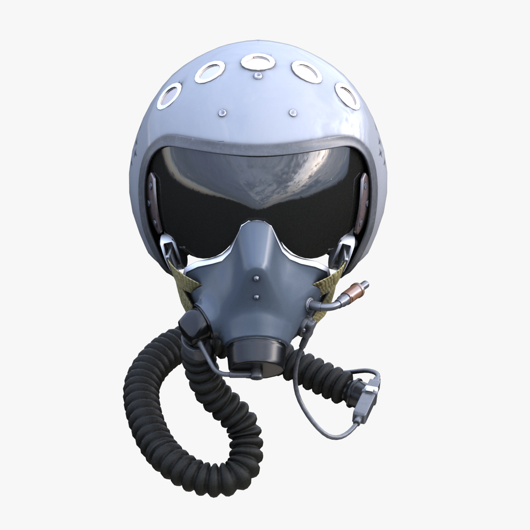 3d Model Of Pilots Helmet