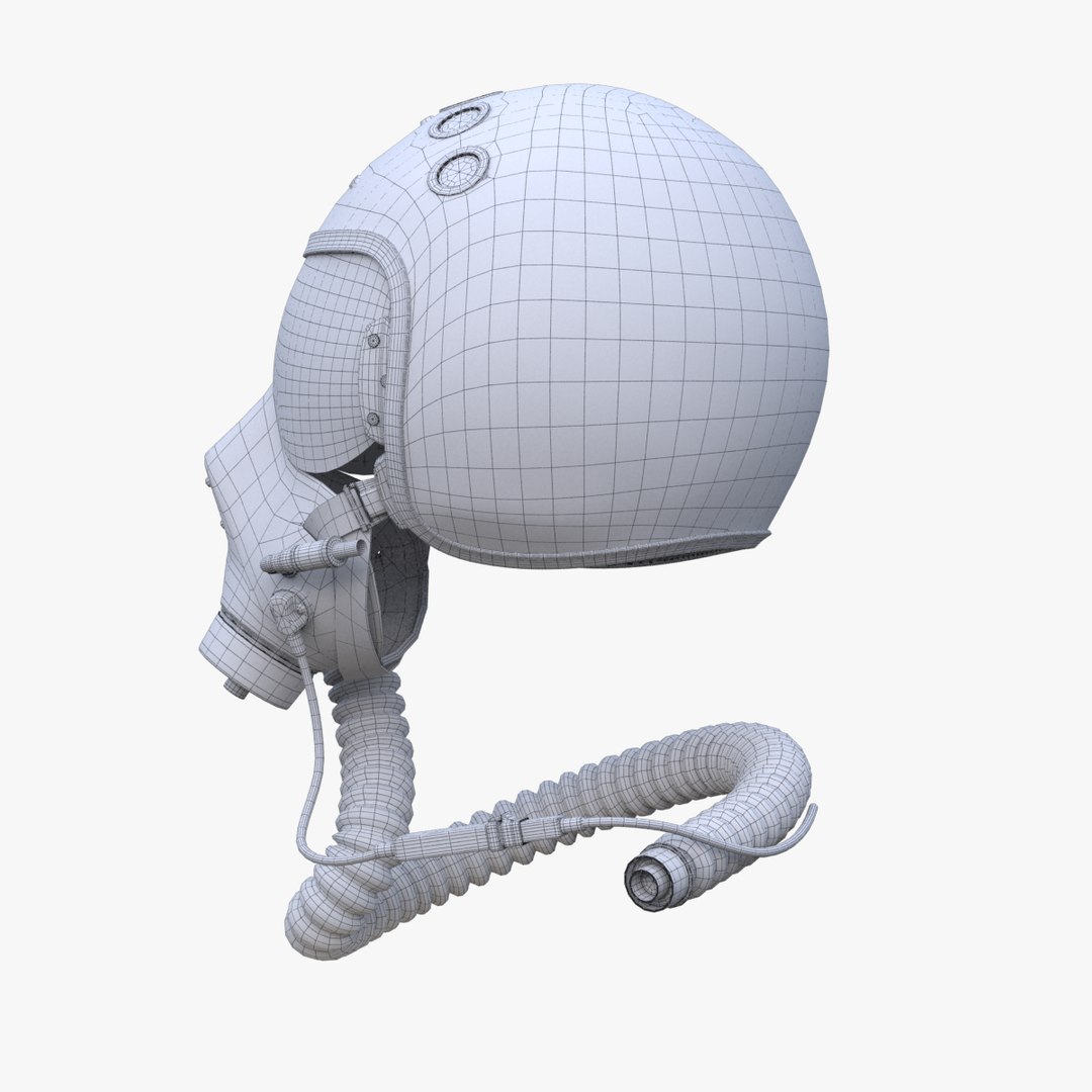 3d Model Of Pilots Helmet