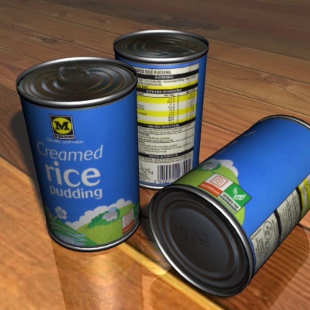 Morrisons Creamed Rice Pudding 3d Max