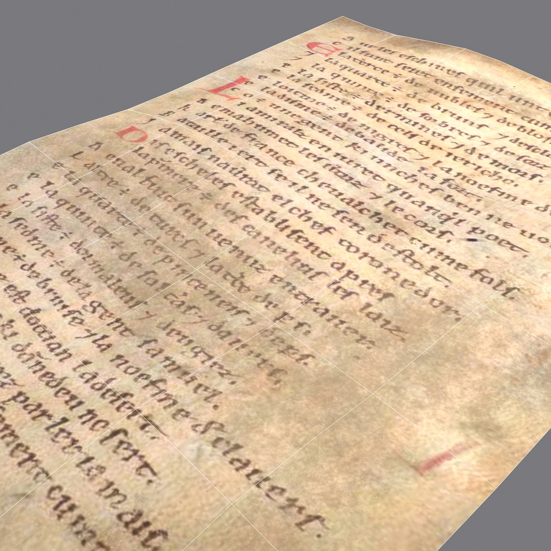 3D Chanson De Roland Page Model - TurboSquid 1731662