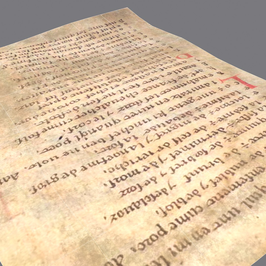 3D Chanson De Roland Page Model - TurboSquid 1731662