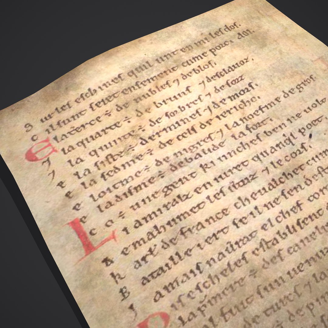 3D Chanson De Roland Page Model - TurboSquid 1731662