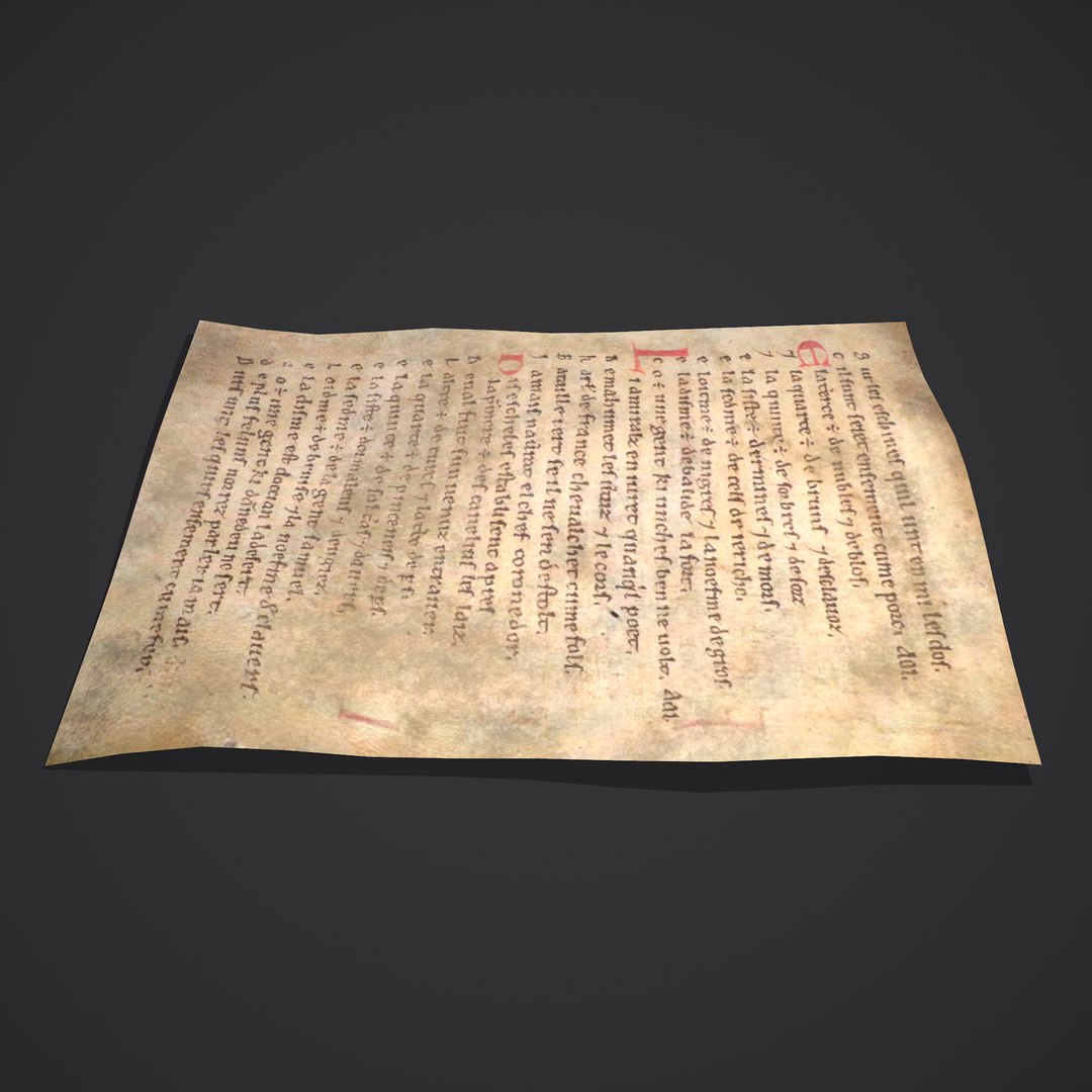 3D Chanson De Roland Page Model - TurboSquid 1731662