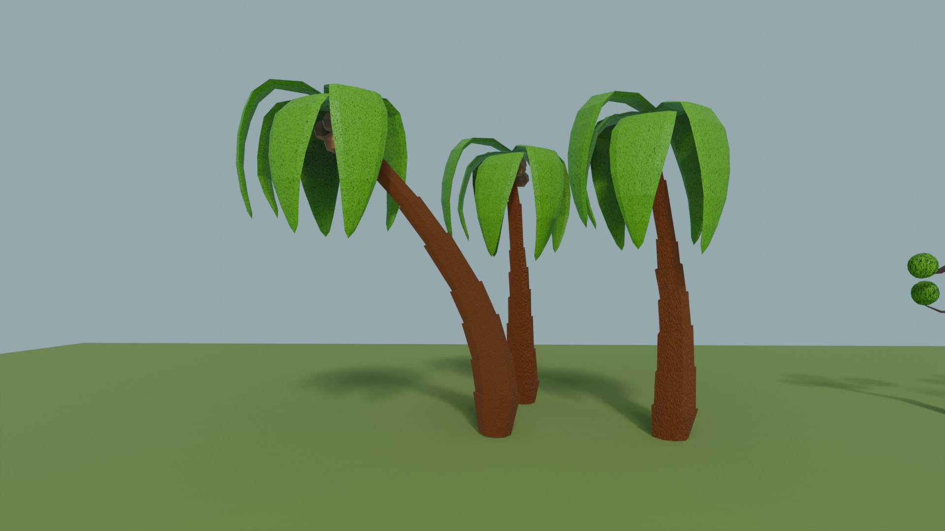 3D Model Tree Pack Blender Nodes And Texture Bake Low-poly 3D Model ...