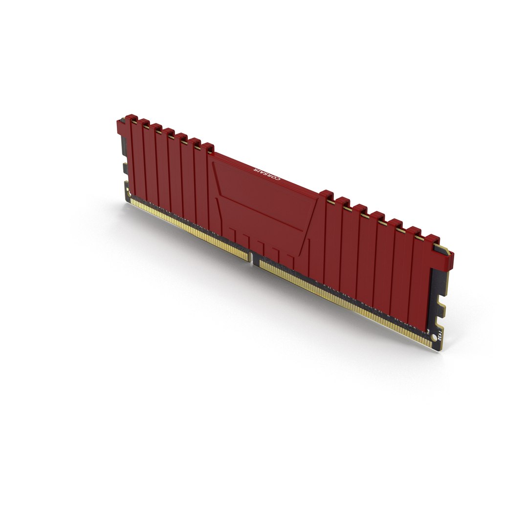 3D Ram Corsair Vengeance Red - TurboSquid 1261776