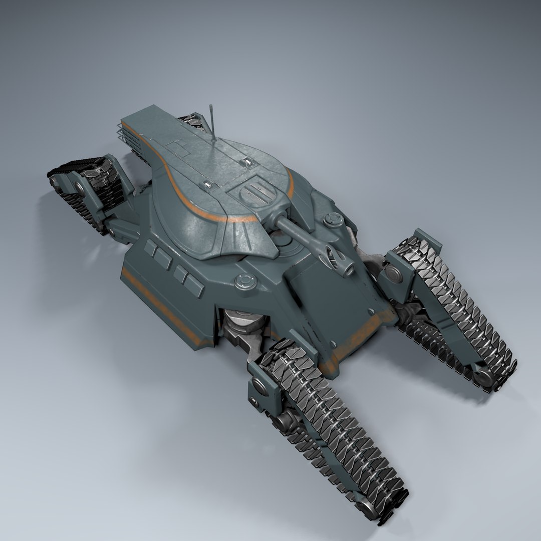 Sci-fi Tank C4d