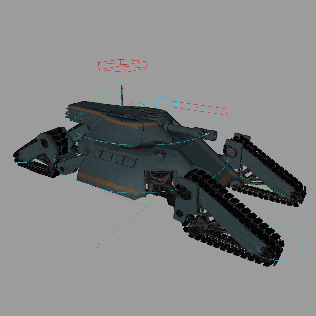 Sci-fi Tank C4d