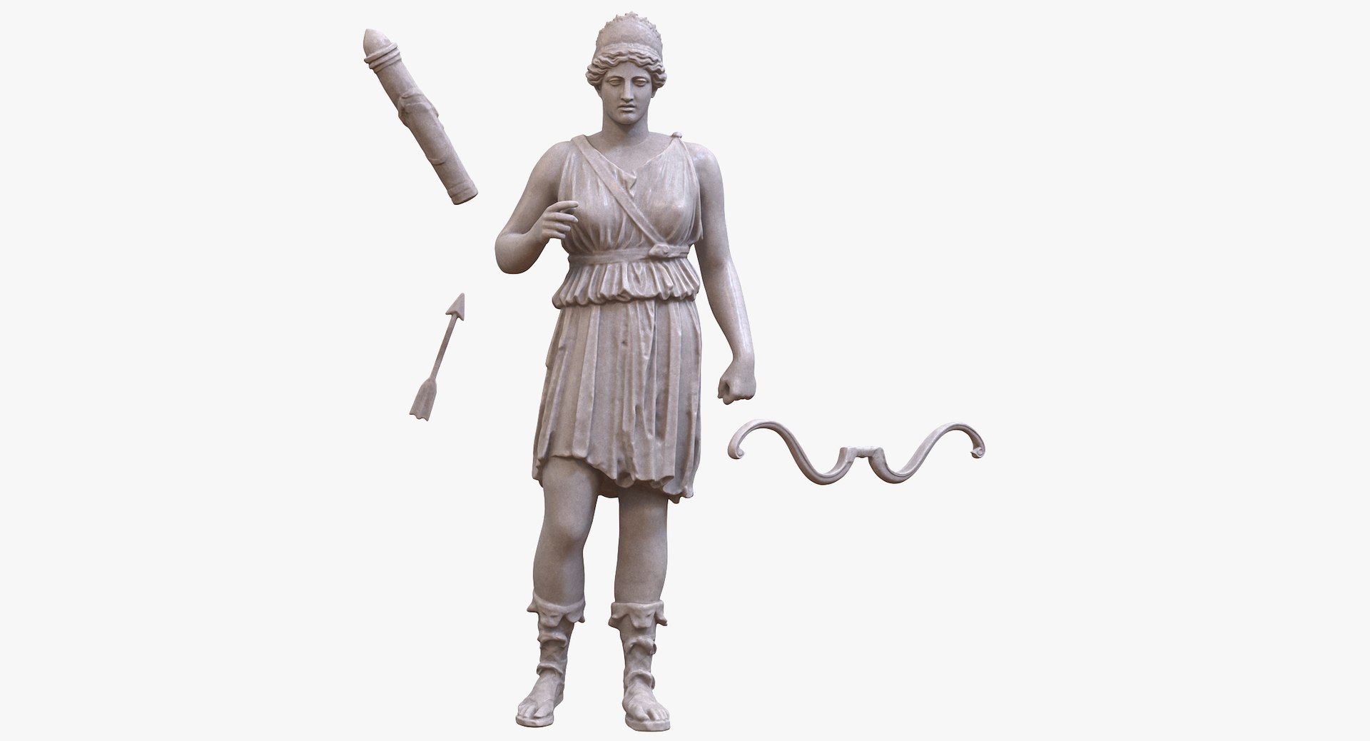 Artemis Statue 3D Model - TurboSquid 2120245