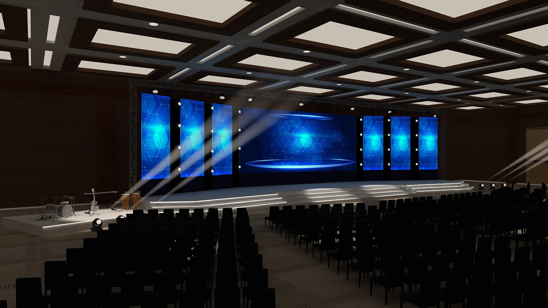 3D conference hall model - TurboSquid 1676191