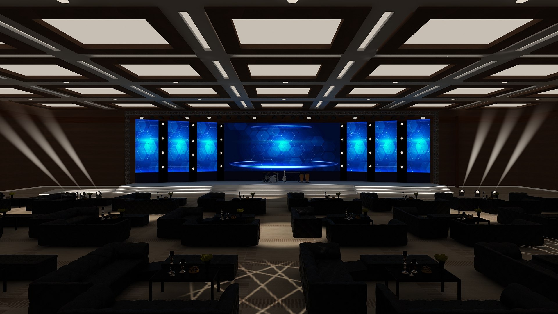 3D conference hall model - TurboSquid 1676191