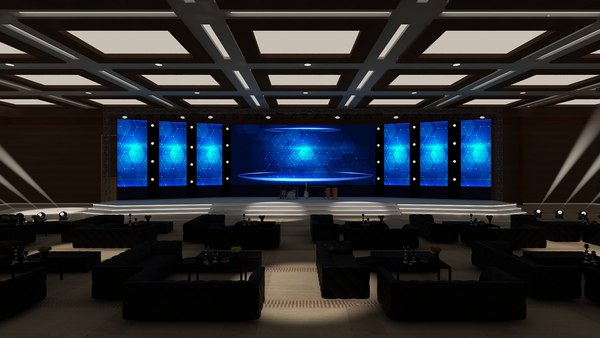 3D conference hall model - TurboSquid 1676191