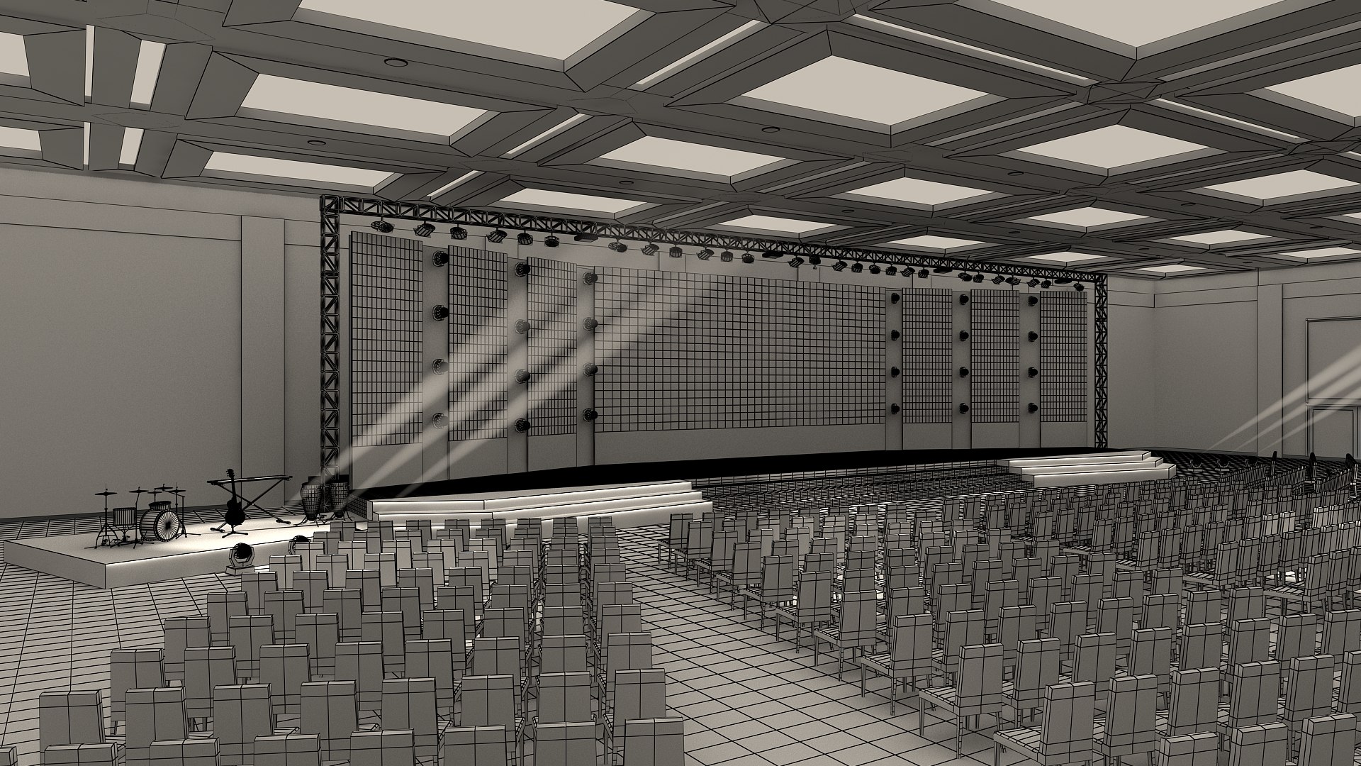3D conference hall model - TurboSquid 1676191