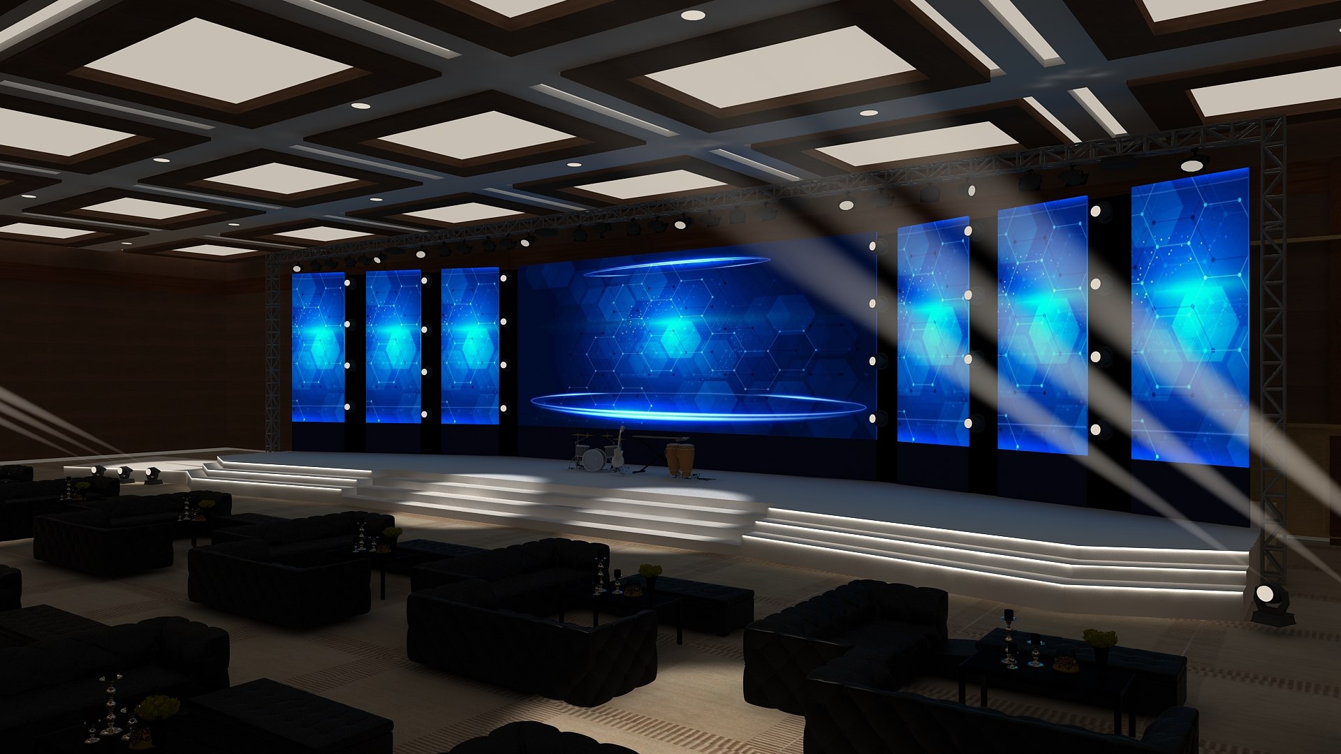 3D conference hall model - TurboSquid 1676191