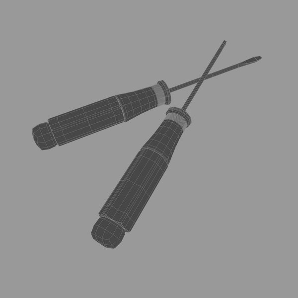3d model of screwdriver