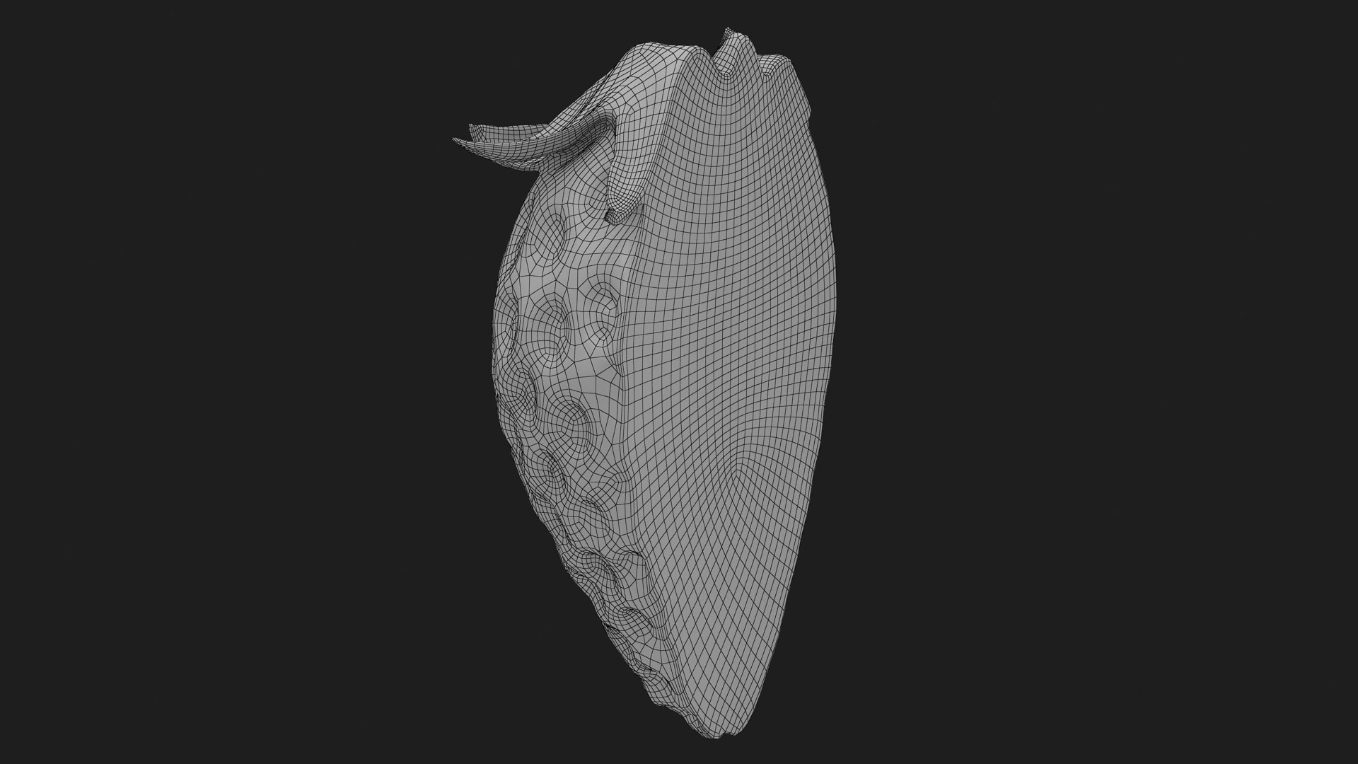 3D Half Strawberry - TurboSquid 2218188