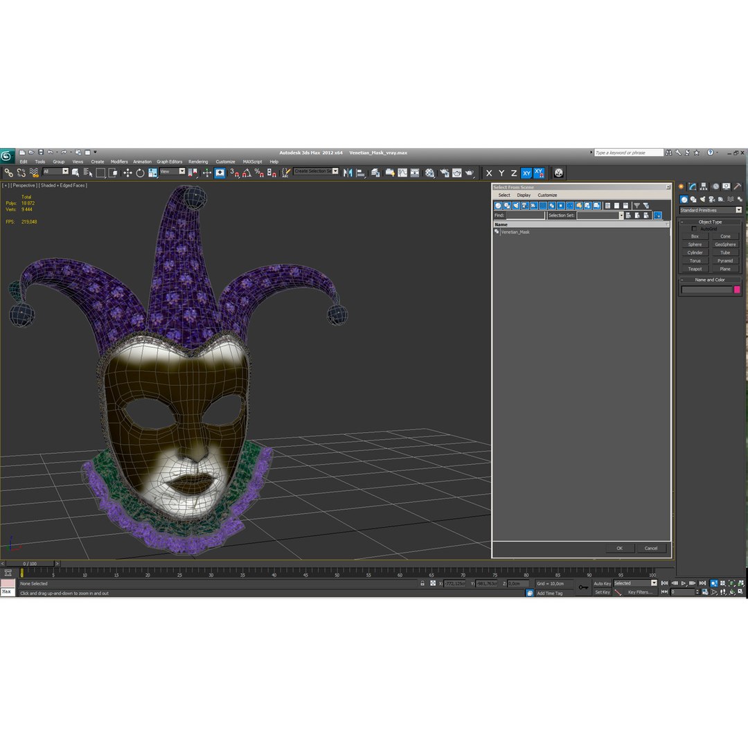 carnival mask 3d model
