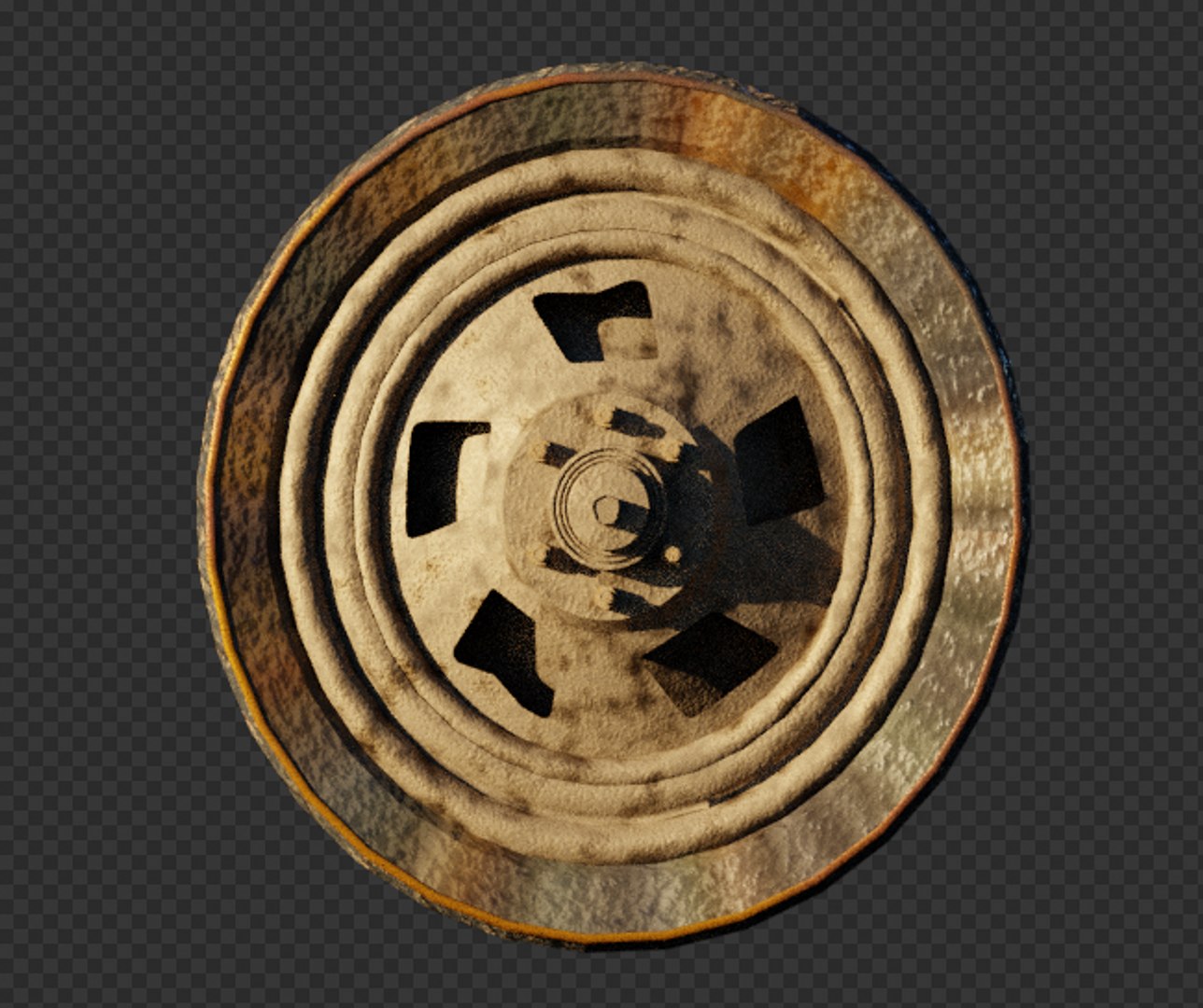 3D Model Old Wheel - TurboSquid 2050379