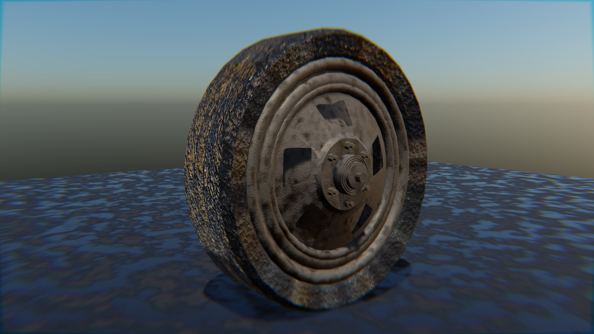 3D Model Old Wheel - TurboSquid 2050379