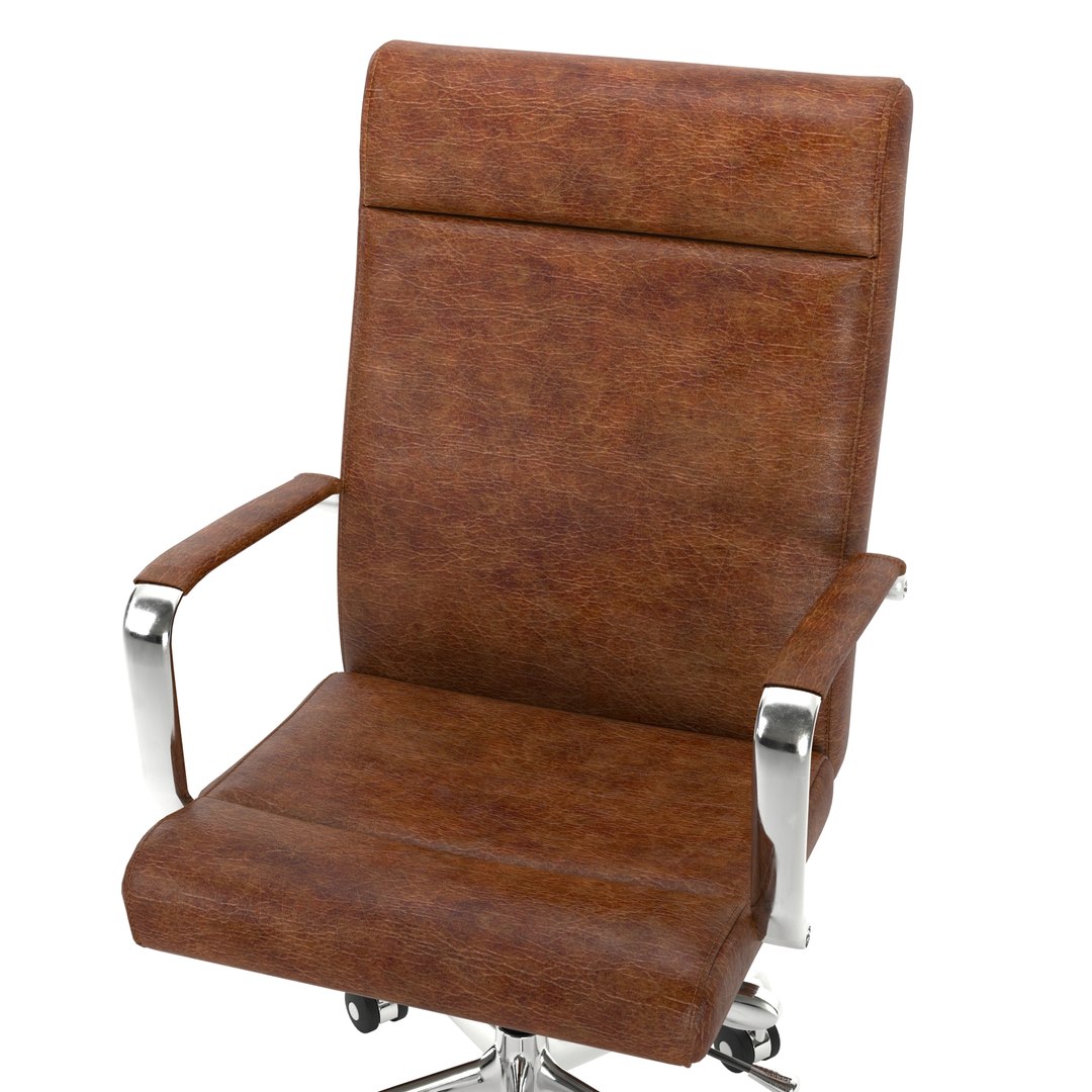 3D leather brown chair - TurboSquid 1928863