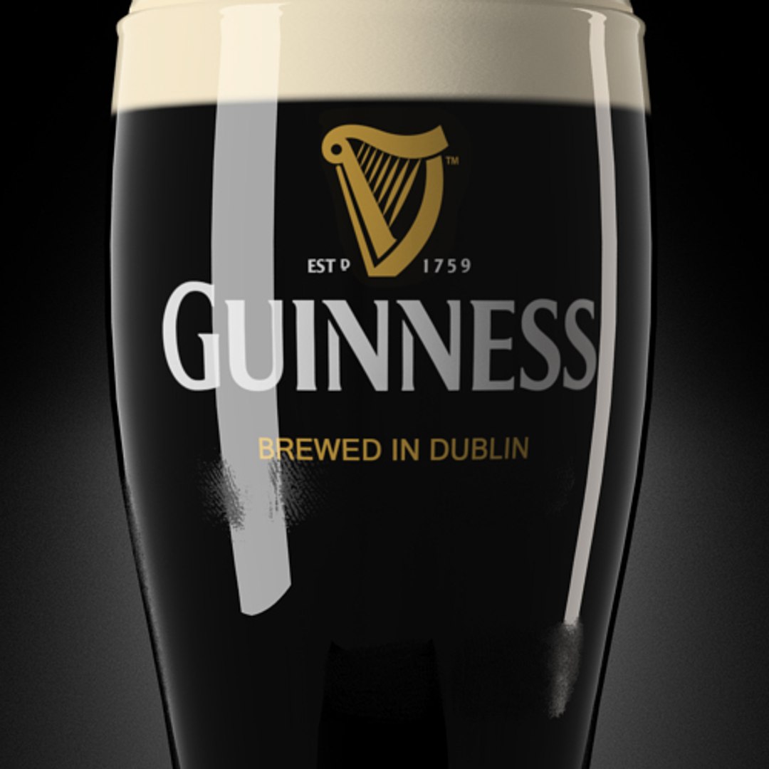 3d model irish beer guinness